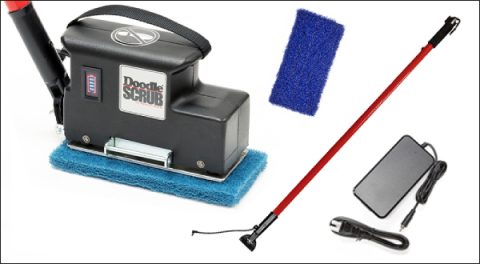 Battery Powered Floor Scrubber, Cordless Cleaner | Doodle Batt Scrub